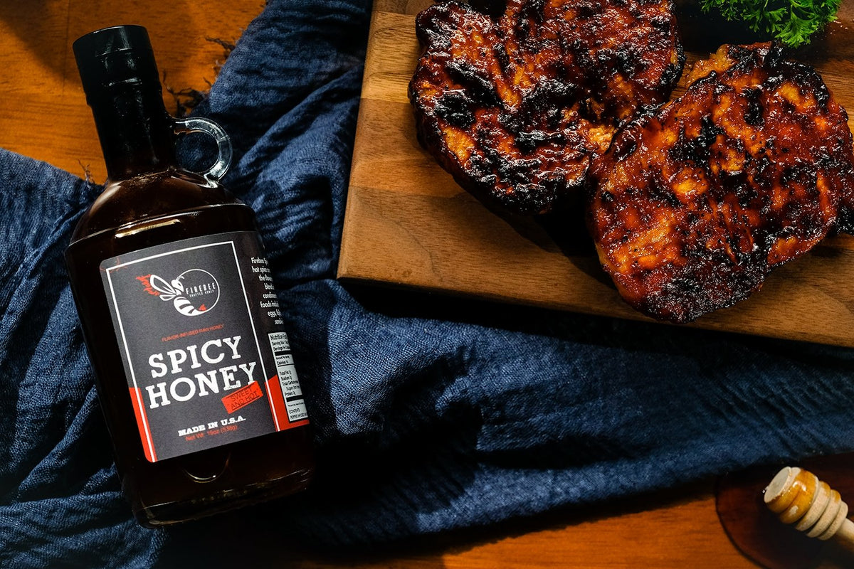 Spicy Honey Pork Chops – Firebee Honey