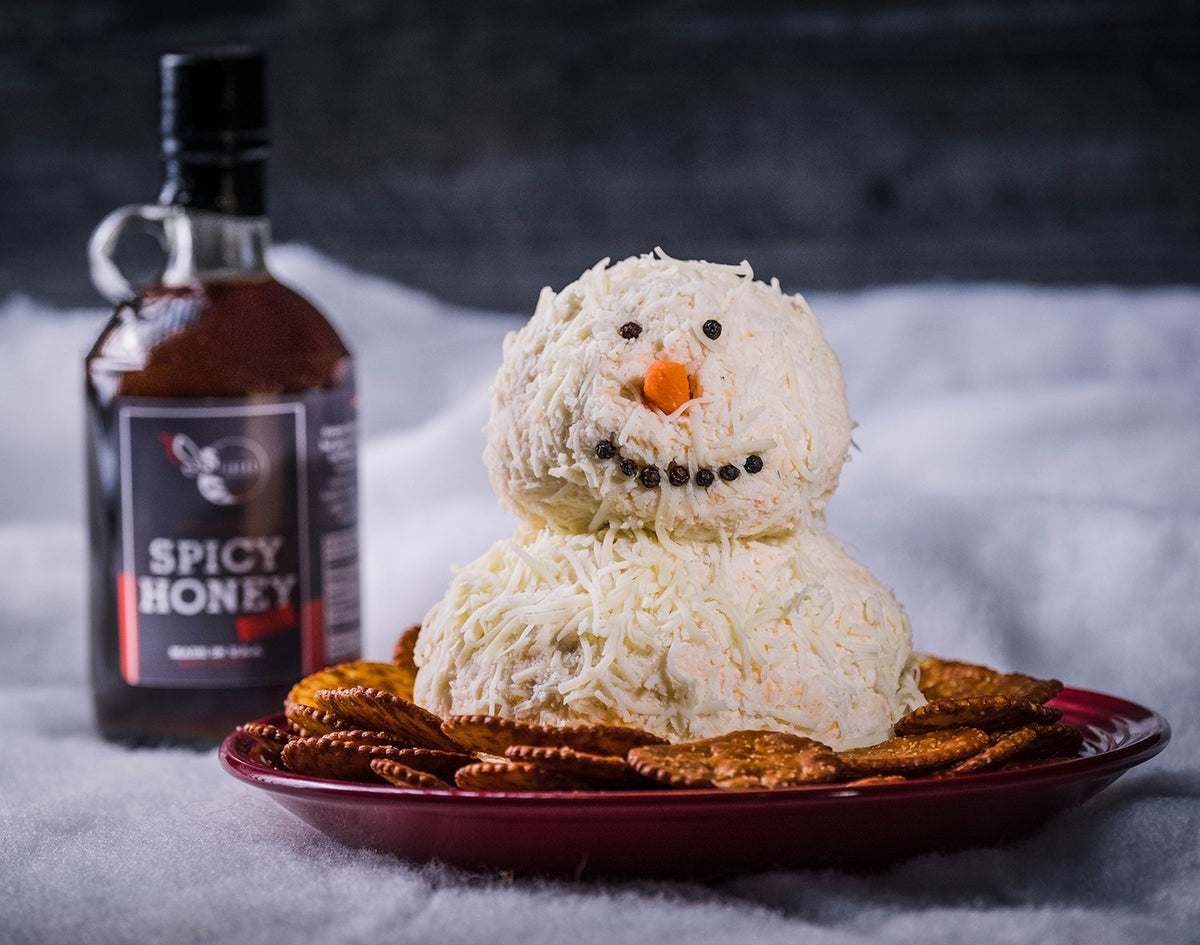 Spicy Snowman Cheeseball – Firebee Honey
